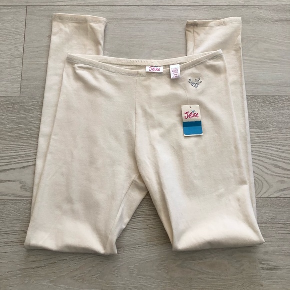 Justice | Bottoms | New Girls Justice Cream Leggings Pants | Poshmark